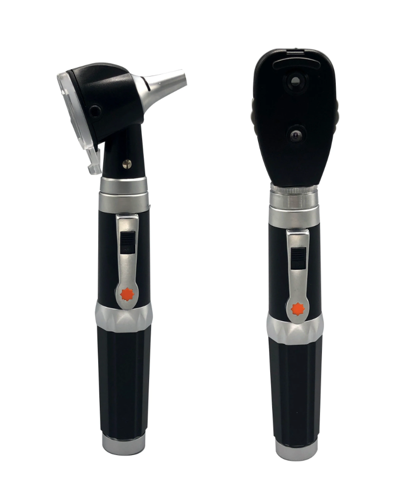 Conjunto de Otoscopio y Oftalmoscopio de Alta Precisión Doble Mango, M ...